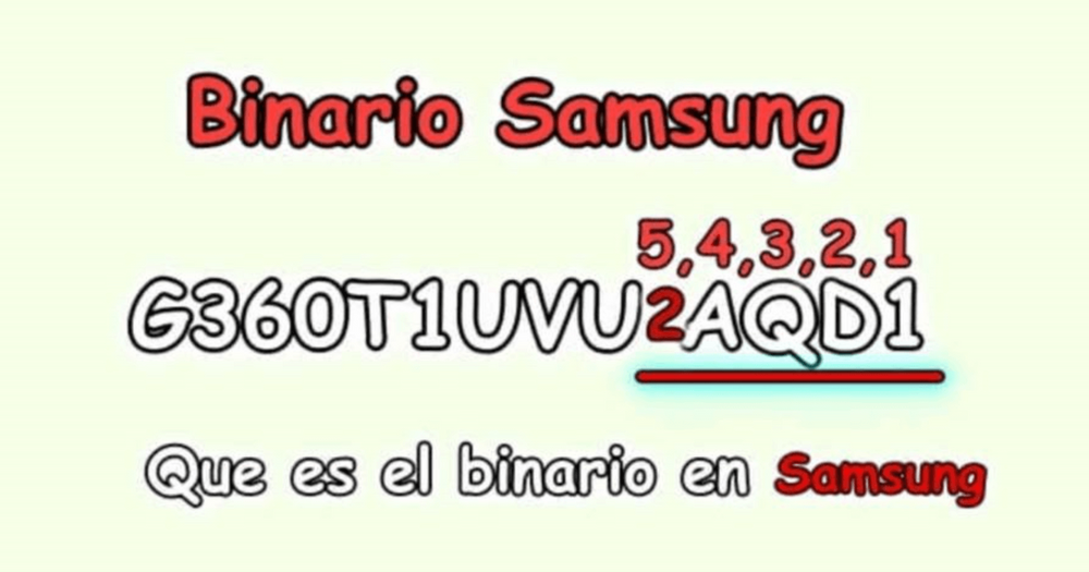 Cómo saber el binario de un Samsung